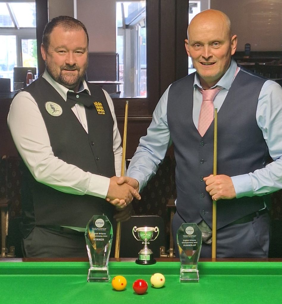 Rob Hall Completes English Billiards Championship Hat-Trick - EPSB