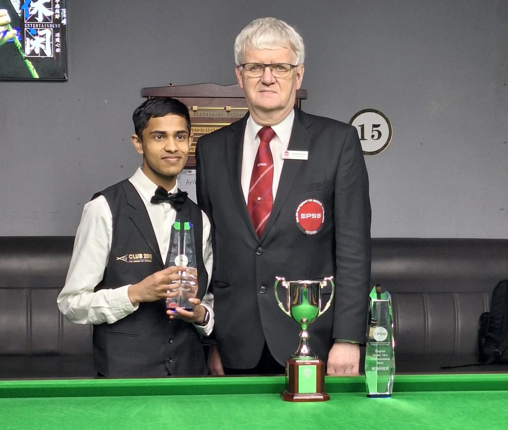 Shaun Liu is English Under-16 Champion - EPSB