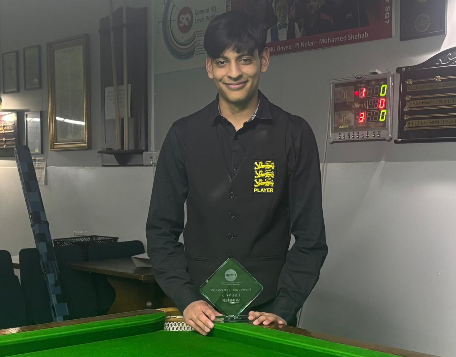 Patel Wins Junior Title in Widnes - EPSB